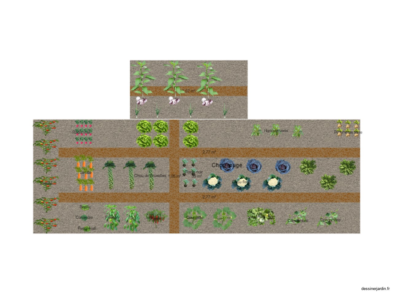 Mon potager dessiné par Lilipuce