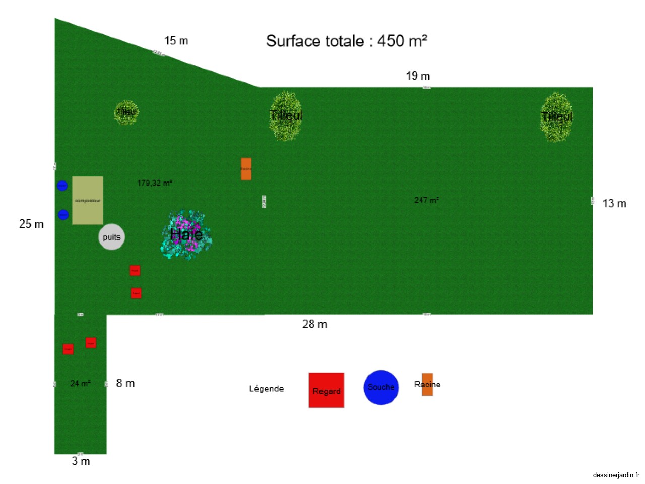 plan école gazon synthétique dessiné par sylmar